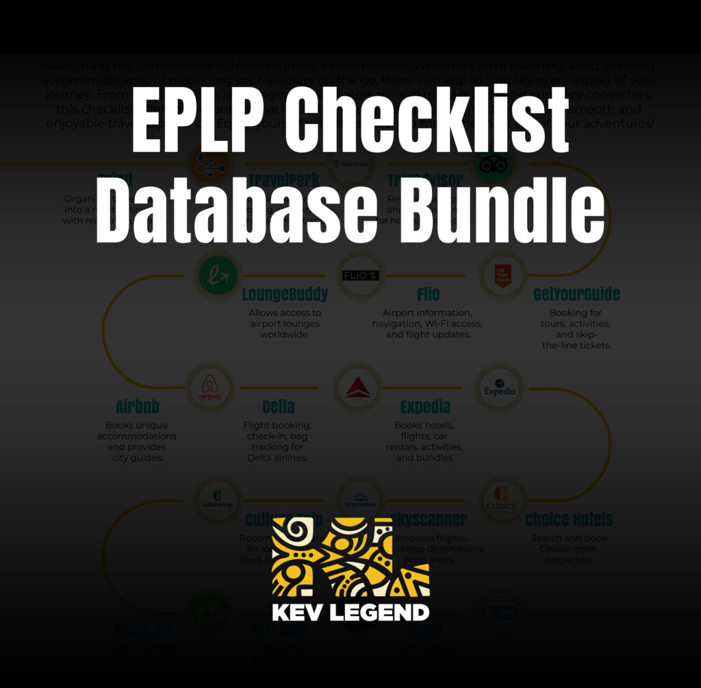 EPLP Checklist Database Bundle - Kev Legend